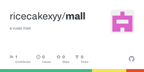 GitHub Ricecakexyy Mall A Vuejs Mall