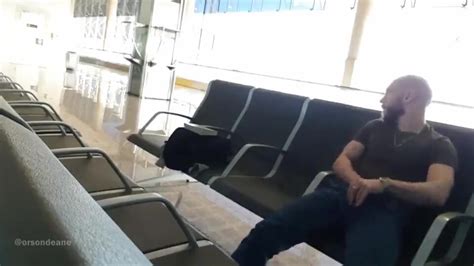 Risky Public Jerk Off In Airport Terminal ThisVid