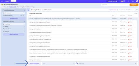 Detecting Duplicate Referencesarticles In A Review Rayyan Help Center