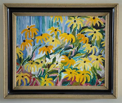Brown Eyed Susans Painting By Bonnie Czegledi Saatchi Art