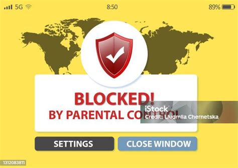 보호자 통제 어린이 안전을 위한 가젯 차단 화면 일러스트레이션 매스컴에 대한 스톡 사진 및 기타 이미지 매스컴 0명 개념 Istock