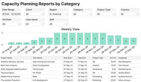 10 Essential Resource Planning Reports Birdview Psa