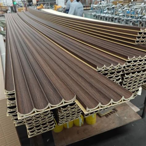 Environmental Friendly Wpc Wall Panel Manufacturer Curve Fluted Wall