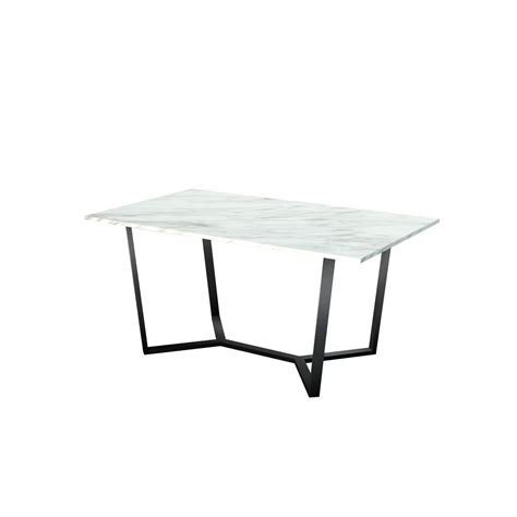 Bianca Marble Table With Metal Martlewood Sg