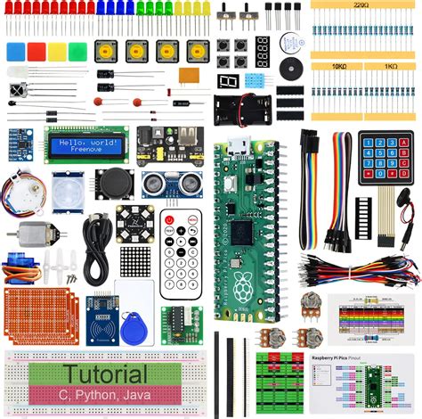 Freenove Ultimate Starter Kit For Raspberry Pi Pico Without The Pico