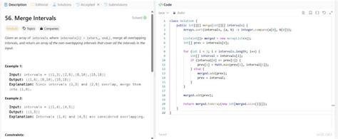 Day 64 Of 100daysofcode Challenge Merge Intervals Lavanya Raheja