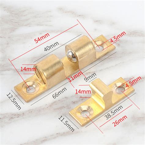 Brass Adjustable Double Ball Tension Roller Catch Vicedeal