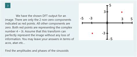 Solved We Have The Shown Dft Output For An Image There Are