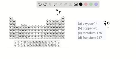SOLVED Write The Following Isotopes In Nuclide Notation E G C A Oxygen B