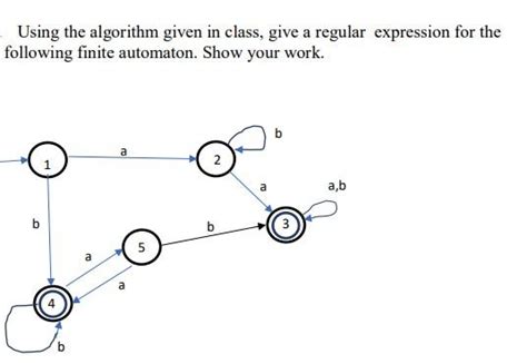 Solved Draw An NFA For Ab A Ab Aa Using The Algorithm Chegg