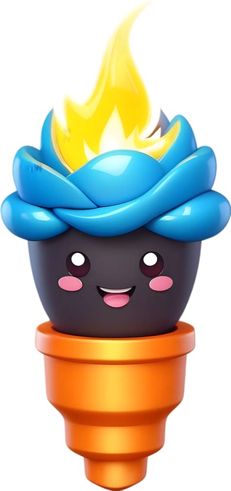 Ai Generated Torch Icon Flaming Symbol Fire Emblem 35752139 Png