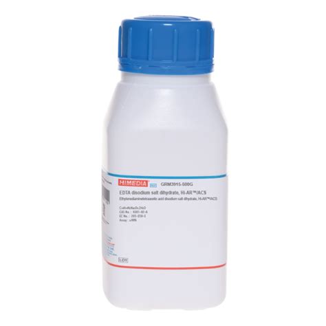 Edta Disodium Salt Dihydrate Hi Arâ„¢acs 500g