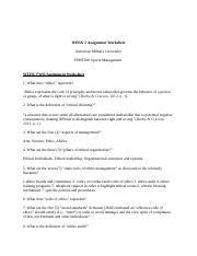 WEEK TWO Assignment Worksheet.docx - WEEK 2 Assignment Worksheet American Military University ...