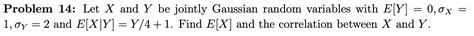 solved problem 14 let x and y be jointly gaussian random