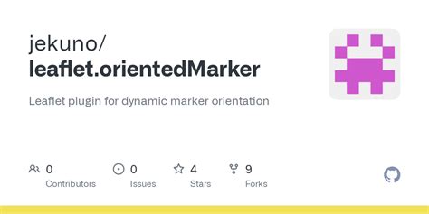 Github Jekunoleafletorientedmarker Leaflet Plugin For Dynamic Marker Orientation