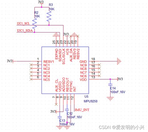 四旋翼无人机学习第6节 spl06气压传感器和mpu9250九轴传感器电路分析 csdn博客