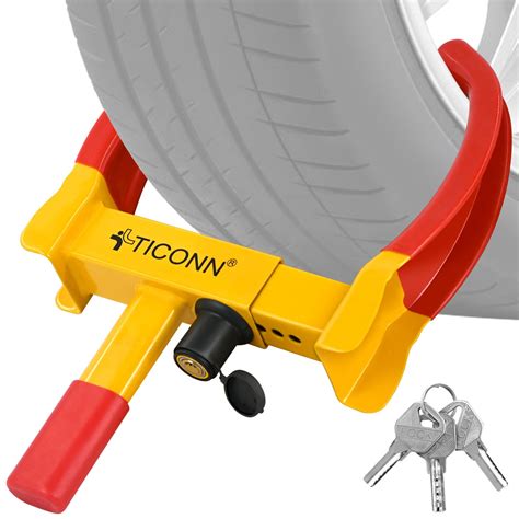 Ticonn Universal Wheel Lock Heavy Duty Tire Lock