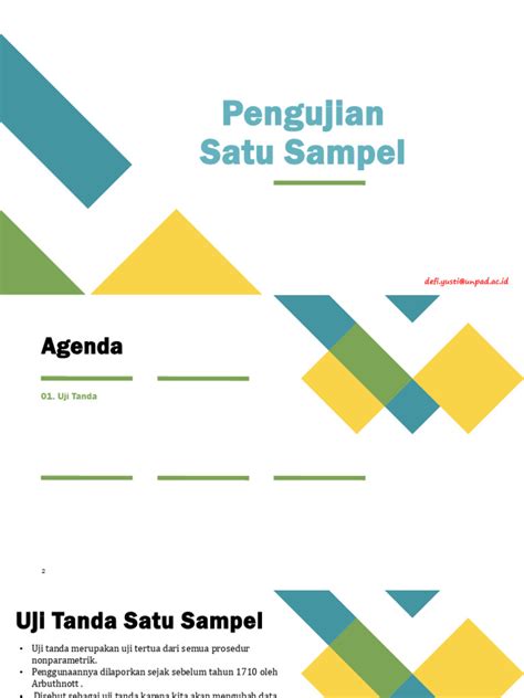 Uji Tanda Satu Sampel Pdf