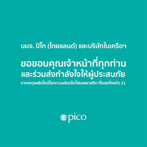Pico Thailand บมจ ปิโก ไทยแลนด์ และบริษัทในเครือฯ