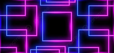 Dark Abstract Background With Glowing Neon Rectangle Shape Vector Neon