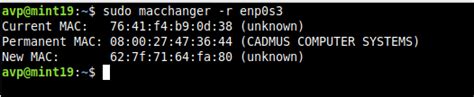 Change MAC Address In Linux Mint With This Command Line Tool I Have A PC
