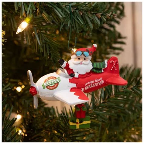 Santas Delivery Service Airplane Ornament Hobby Lobby 6329437