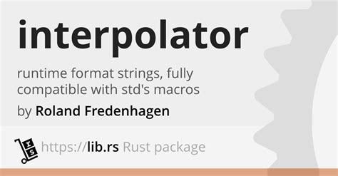 interpolator — rust formatting library lib rs