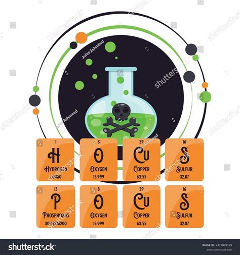 Hocus Pocus Witchy Vector Illustration Graphic Stock Vector Royalty