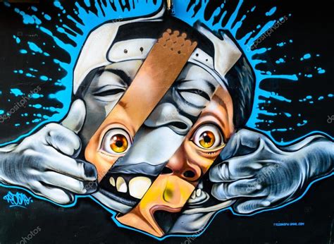 Graffiti Face Drawing