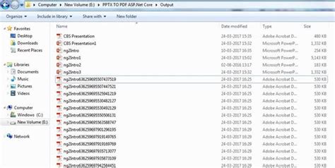 Converting Powerpoint Presentations Pptpptx To Pdf Using Aspnet