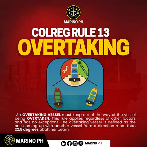 Marino Ph Colreg Rule 13 An Overtaking Vessel Must Keep Facebook