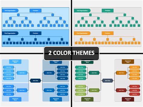Flat Organization PowerPoint and Google Slides Template - PPT Slides