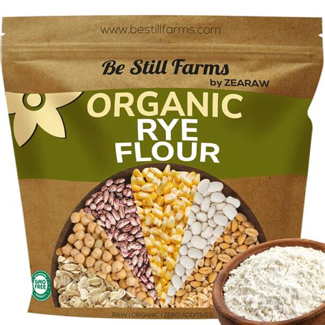 Be Still Farms Organic Rye Flour For Bread Bulk 58 Lb