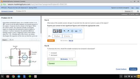 Solved Intermittent Windshield Wipers Use A Variable