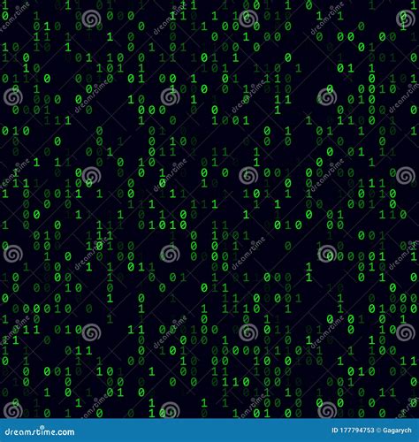 digital background stock vector illustration of binary 177794753
