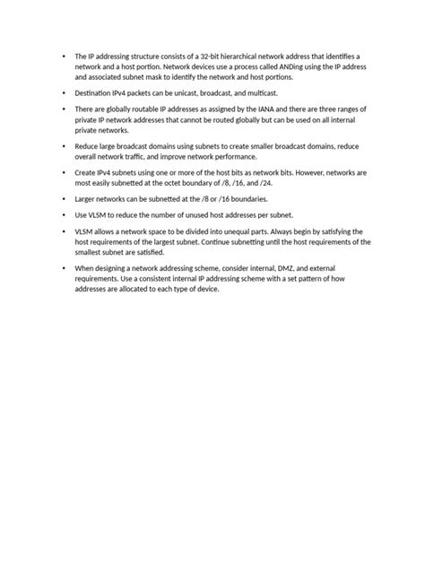 The Ip Addressing Structure Consists Of A 32 Pdf