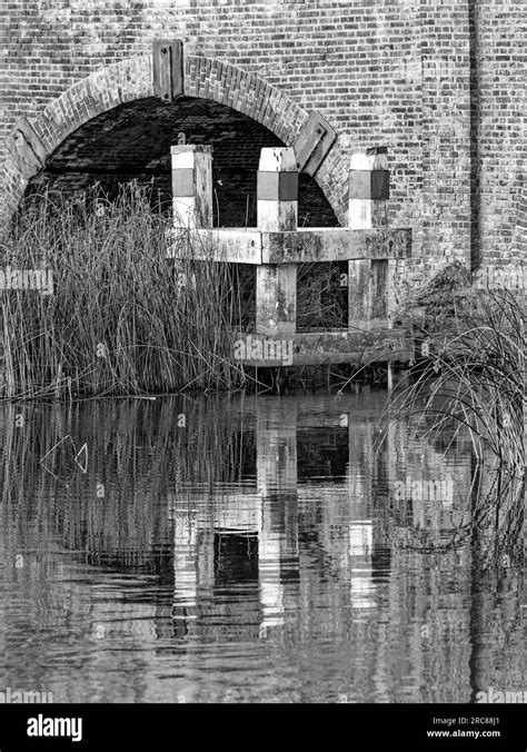 Black And White Landscape Sonning Bridge River Thames Sonning