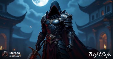 Vampire Warrior With Ancient Sword In Moonlit Cour Ai Art