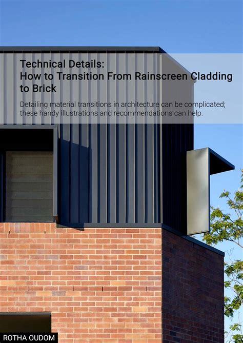 Technical Details How To Transition From Rainscreen Cladding To Brick By Oudom Rotha Issuu
