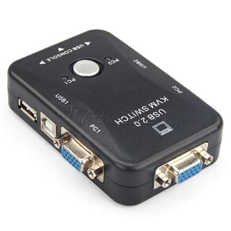 Port USB VGA SVGA KVM Switch Box For Sharing Monitor Keyboard Mouse EBay
