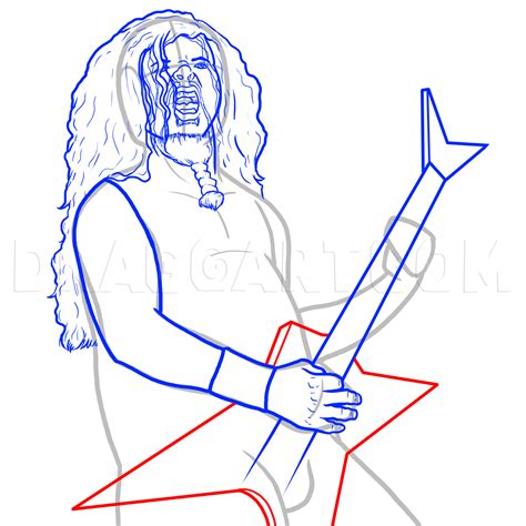 How To Draw Dimebag Darrell Dimebag Darrell Drawing Step By Step By