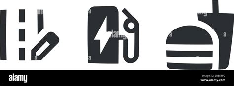 Set Of 3 Icons Maps Line Icons Collection Simple Set Linear Symbols Set Big Ui Icon Set In A