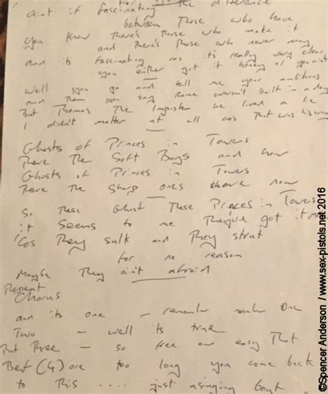 Sex Pistols Lyrics Telegraph