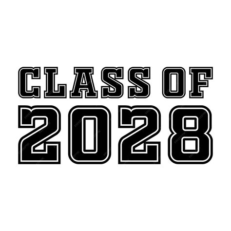 Premium Vector Lettering Class Of 2028 For Greeting Invitation Card Text For Graduation Design