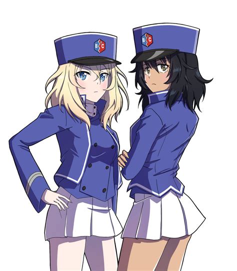 Andou And Oshida Girls Und Panzer Drawn By Hachikokota091986