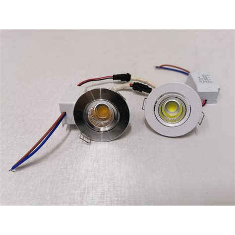 Jual Downlight Cob 3watt Lampu Plafon 3w Spotlight 5CM Shopee Indonesia