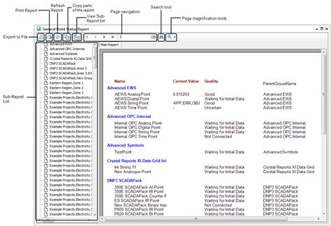 Crystal Reports Driver Guide Understand The Crystal Reports Viewer Layout Using The Crystal