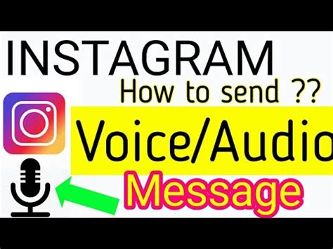 How to Send Audio (Voice) Message On Instagram - YouTube