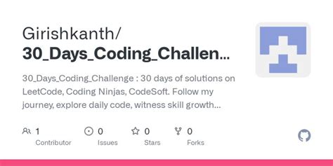 Girishkanth D On Linkedin Github Girishkanth30dayscoding