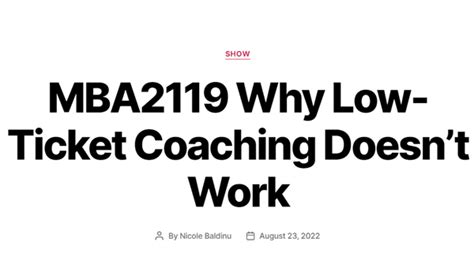 why low ticket coaching doesn t work creatorboom